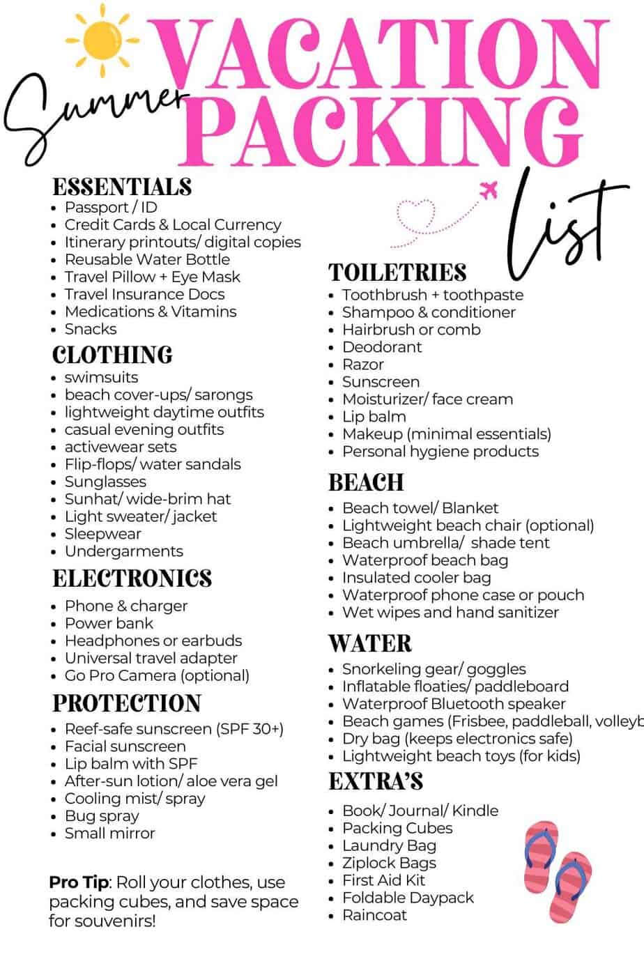 ☀️ Complete Summer Vacation Packing List + Pro Tips!