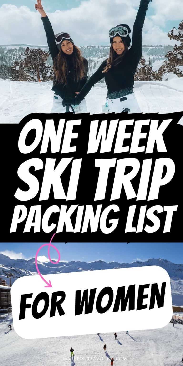 One Week Ski Trip Packing List for Women