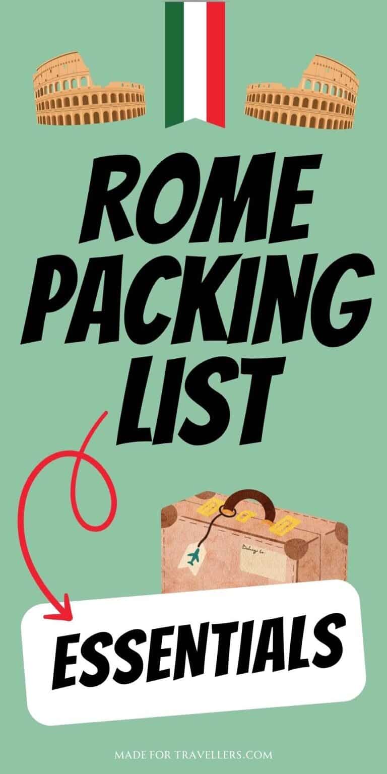 Your Ultimate Rome Packing List Fall for a Stylish Trip 🇮🇹